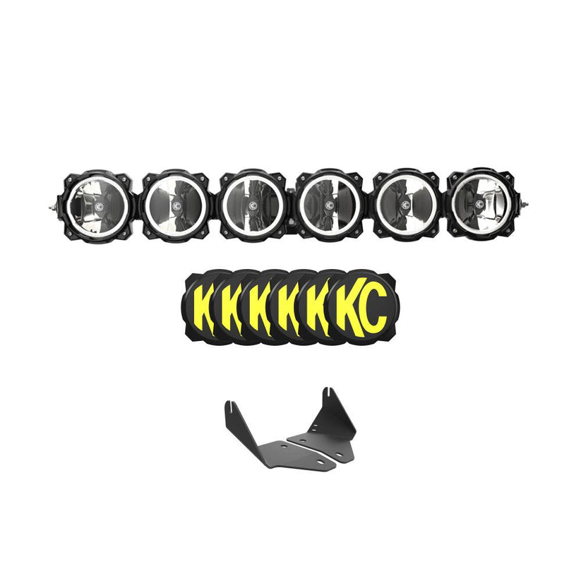 KC PRO 6 LUCES CON BASES TUBO R/PRO XO – For UTV accesorios